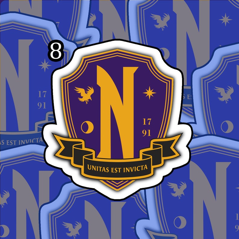 Wednesday the Series Sticker Set - Etsy