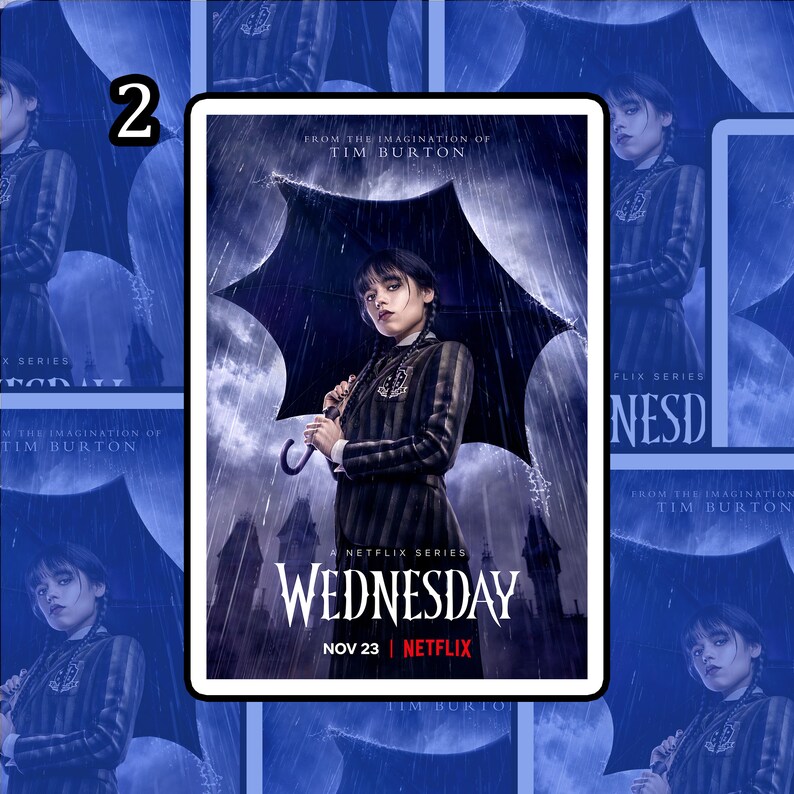 Wednesday the Series Sticker Set - Etsy