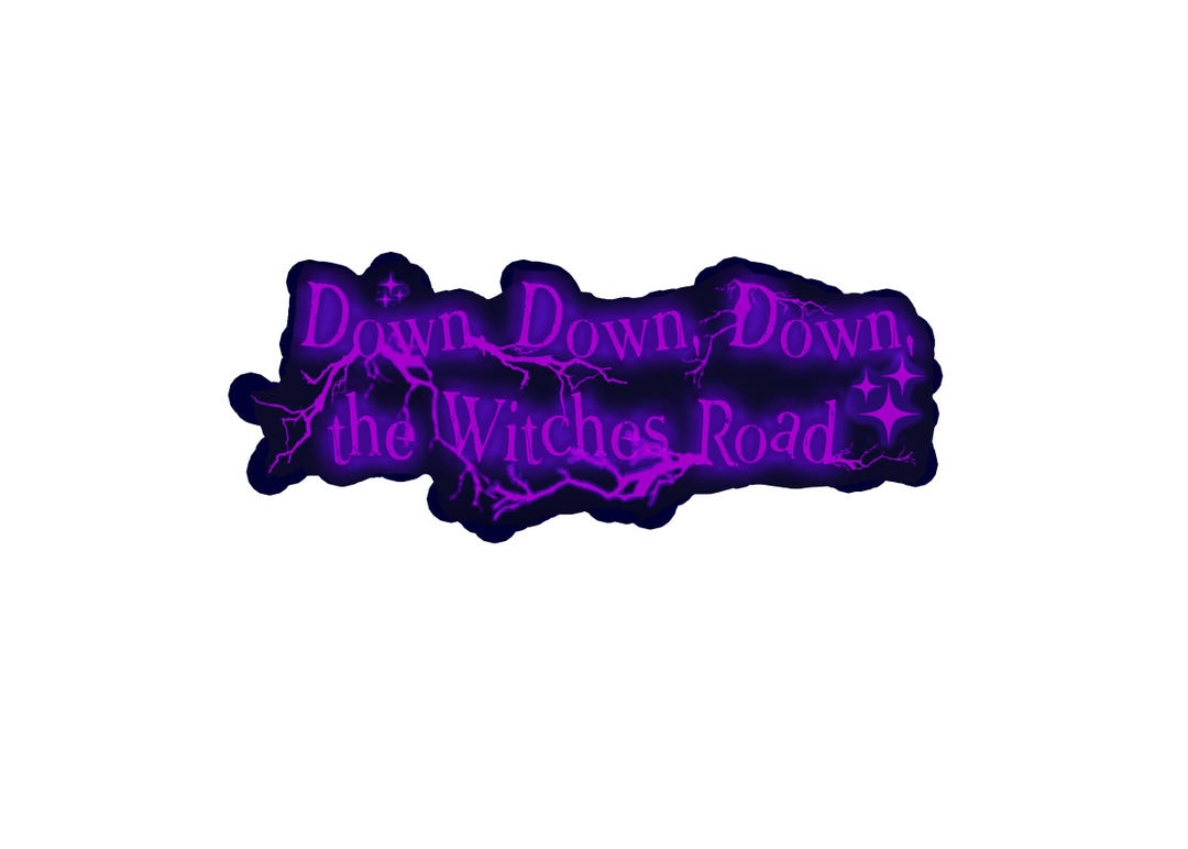 Down the Witches Road - Agatha All Sticker Vinyl Sticker - Etsy