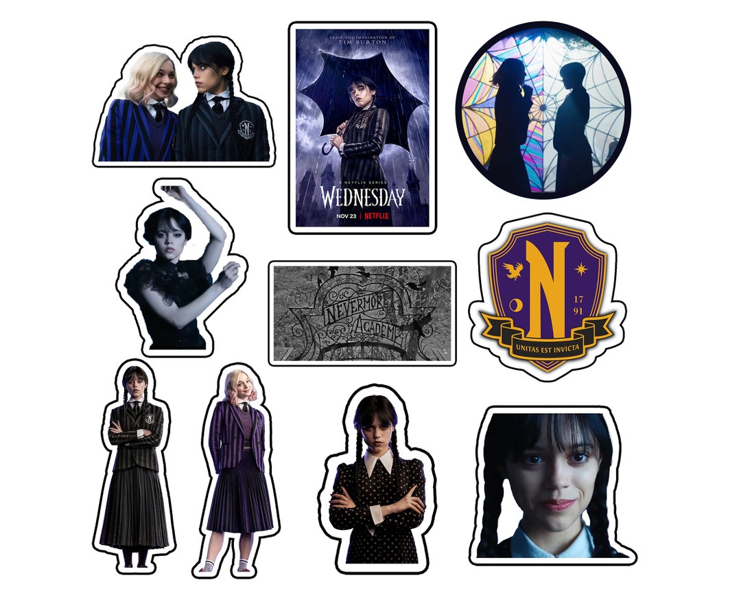 Wednesday the Series Sticker Set - Etsy