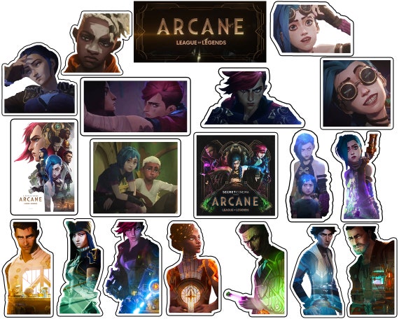 Arcane Sticker Pack 18 Stickers From the Netflix Show - Etsy