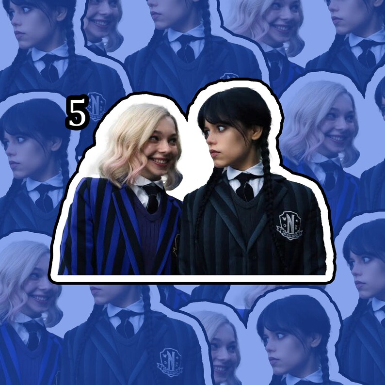 Wednesday the Series Sticker Set - Etsy