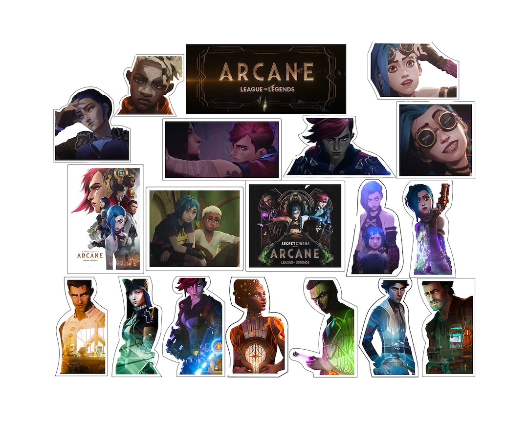 Arcane Sticker Pack - 18 Stickers From the Netflix Show, Arcane - Etsy