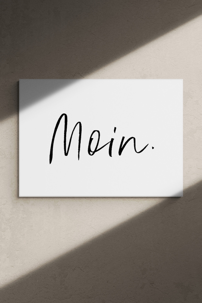 Moin Poster Printable Instant Download Size up to 50 X 70 Cm - Etsy