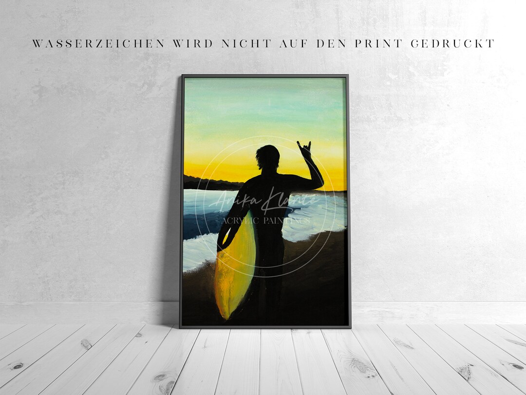 Surfers Printable Posters Instant Download up to 30 X 45 Cm - Etsy