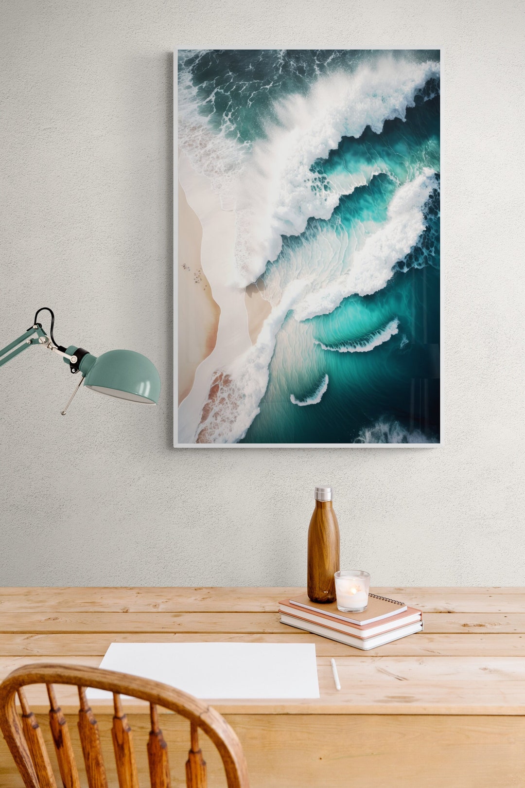 Ocean Aerial View Printable Posters Instant Download up to 50 X 75 Cm ...