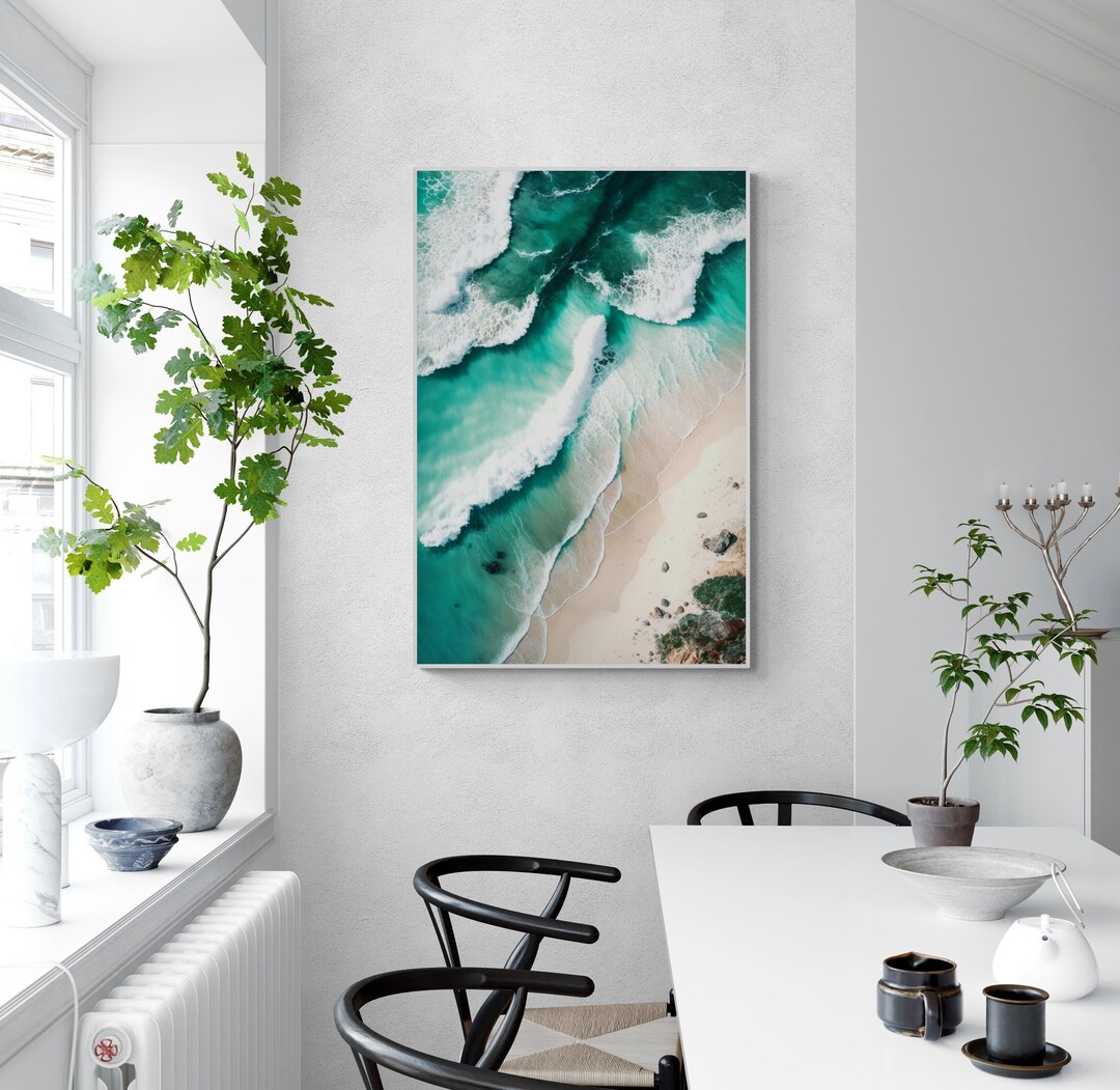 Ocean Aerial View Printable Posters Instant Download up to 50 X 75 Cm ...