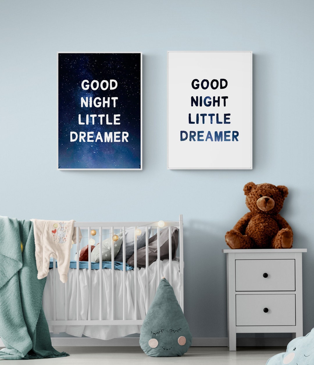 Good Night Little Dreamer Poster Printable Instant Download Size up to ...