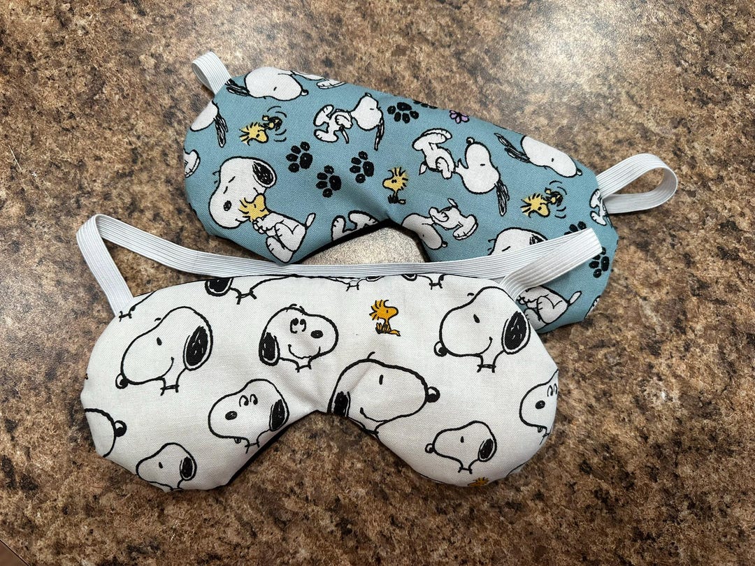 Snoopy Weighted Eye Mask: Headache Relief Heat Pad - Etsy UK