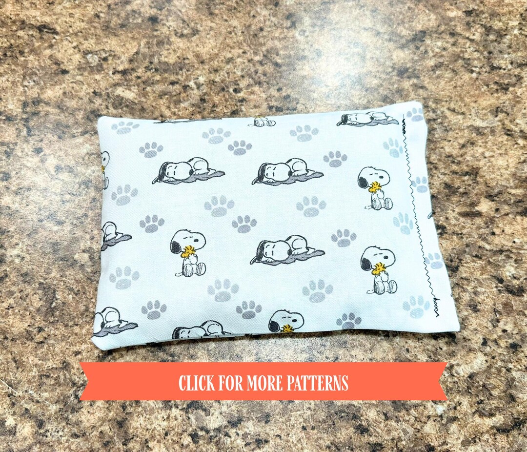 Snoopy Print Reusable Heat Pad: Hot Cold Therapy Rice Pack - Etsy