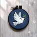 Little White Dove Cross Stitch Pattern, Mini Dove With Olive Branch ...