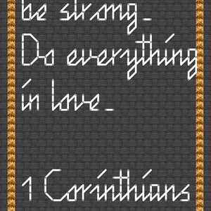 Bookmark Bible Verse Cross Stitch Pattern 1 Corinthians Blooming ...