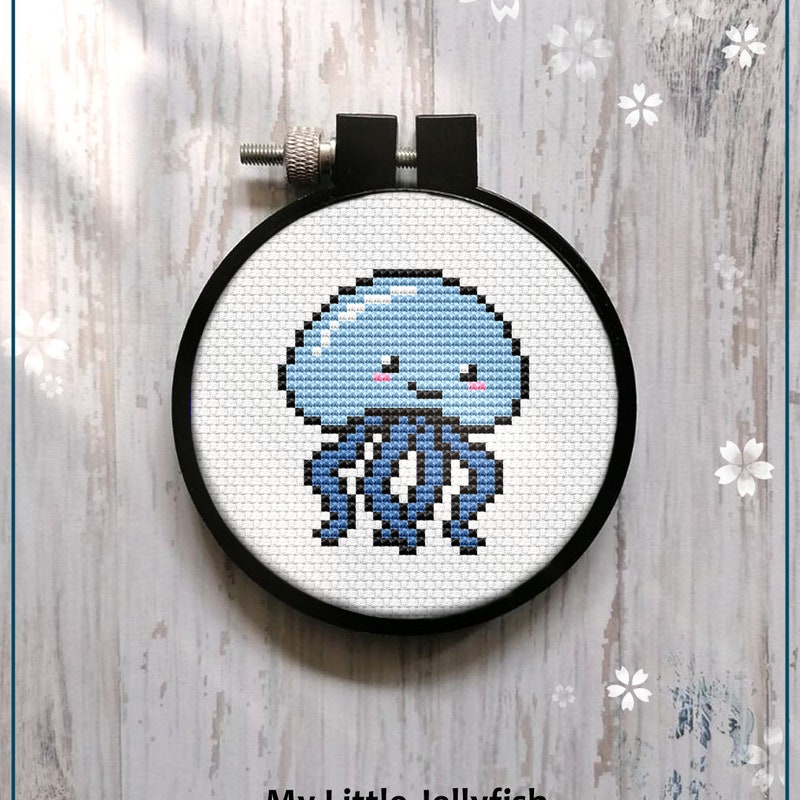 Jellyfish Cross Stitch - Etsy