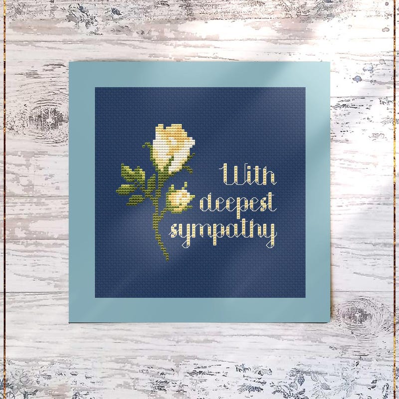 Cross Stitch Kit Grief - Etsy UK
