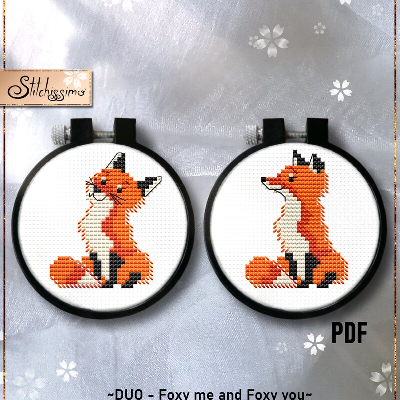 Fox Cross Stitch - Etsy