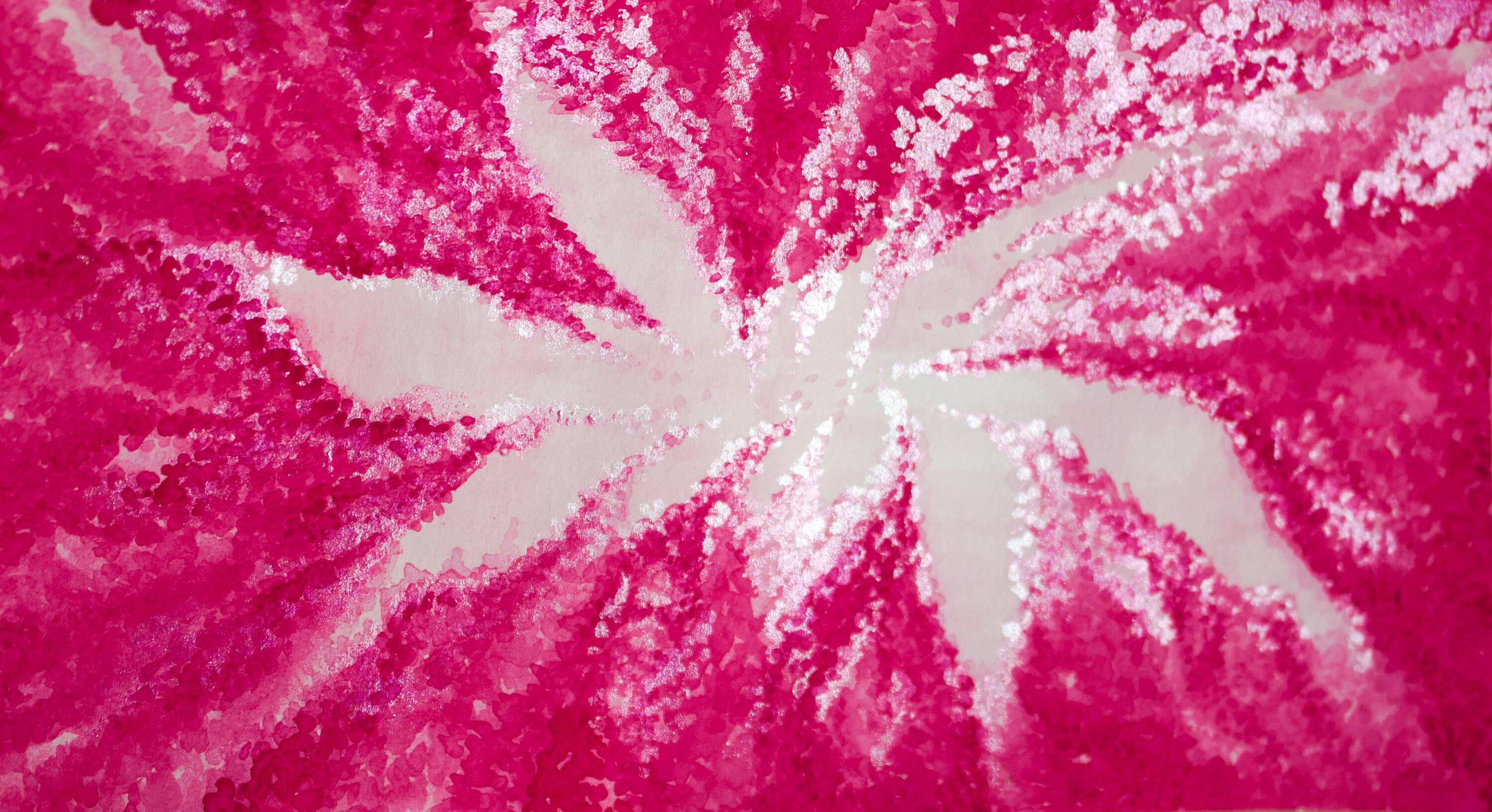 Bougainvillea Watercolor Stippling Print - Etsy