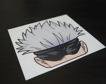 Bumper Stickers Gojo Peeker Sticker Paper Stickers, Labels & Tags etna ...