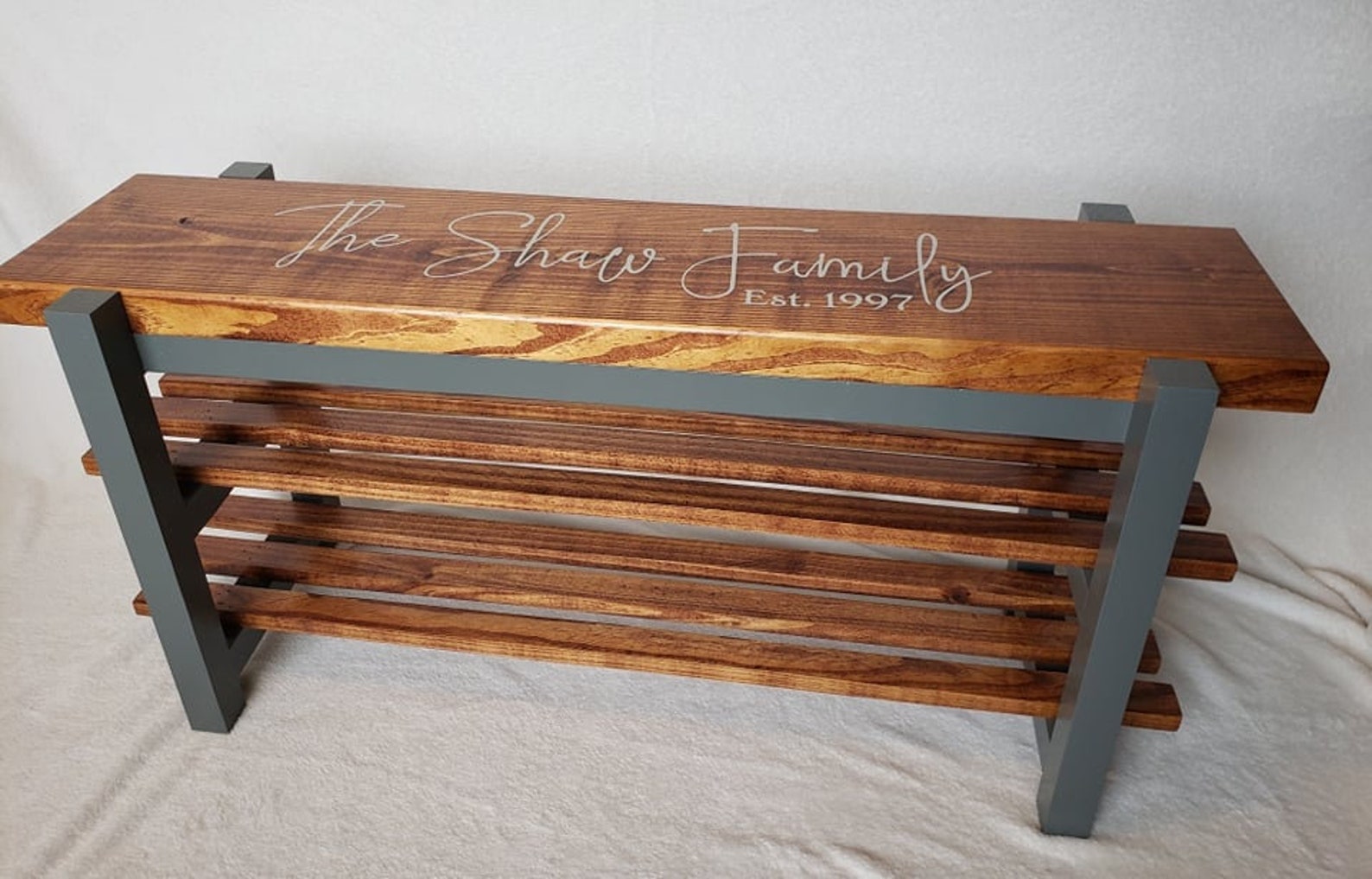 Entryway Bench A Beautiful & Personal Gift Idea Family - Etsy