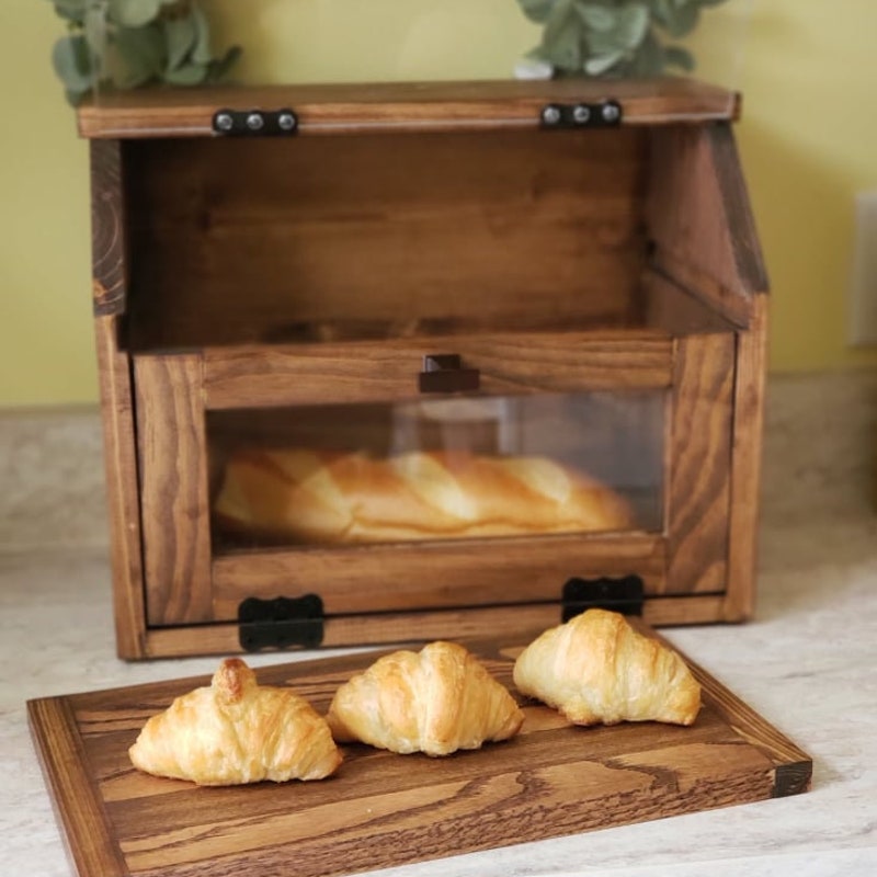 Wooden Bread Box - Etsy