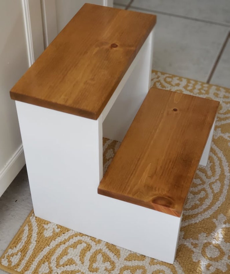 Versatile Farmhouse Style Step Stool Small Bench - Etsy