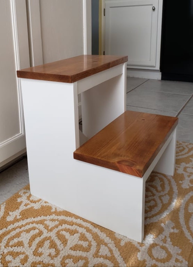 Versatile Farmhouse Style Step Stool Small Bench - Etsy
