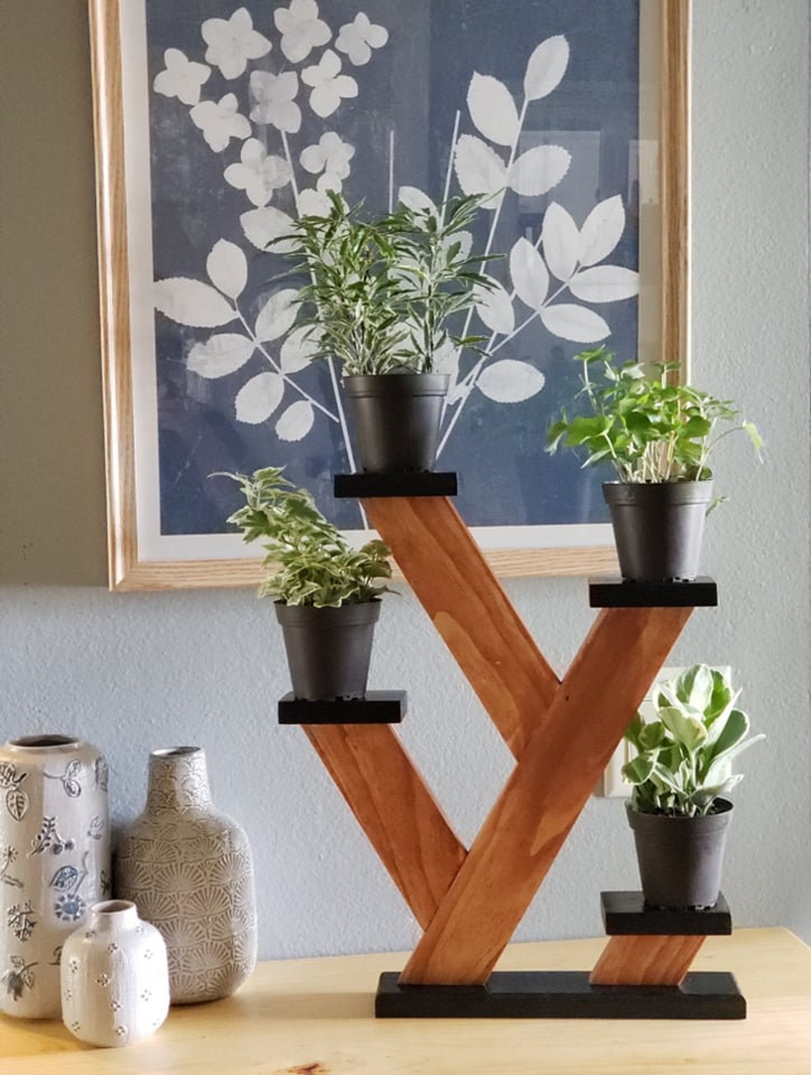 Modern and Bright Plant Stand Desktop Plant Succulent Plant - Etsy