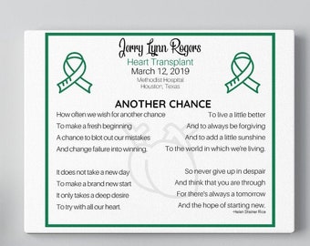 Kidney Transplant Poem - Etsy