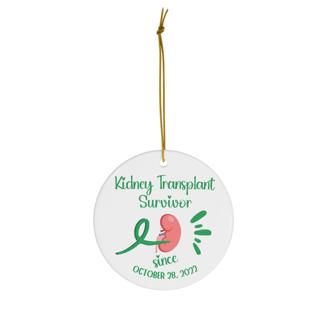 Personalized Left Kidney Organ Transplant Christmas Ornament, Kidney ...