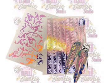 Greek Nail Art - Etsy