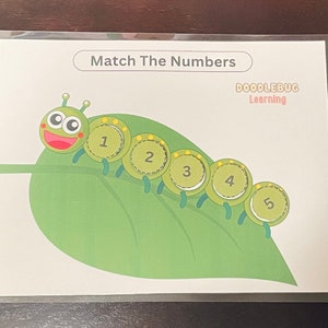 Counting to Ten Caterpillar Activity Printable, Learn to Count, Numbers ...
