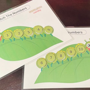 Counting to Ten Caterpillar Activity Printable, Learn to Count, Numbers ...