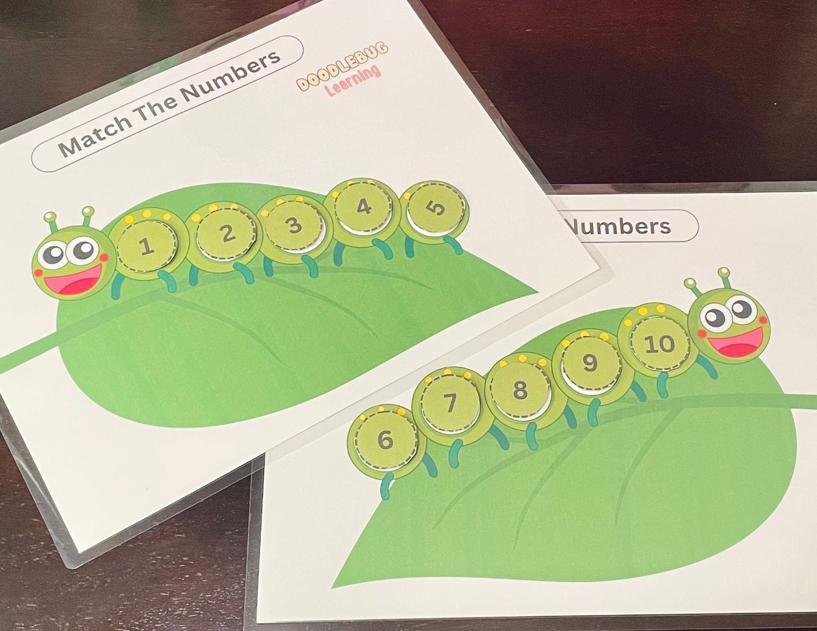 Counting to Ten Caterpillar Activity Printable, Learn to Count, Numbers ...