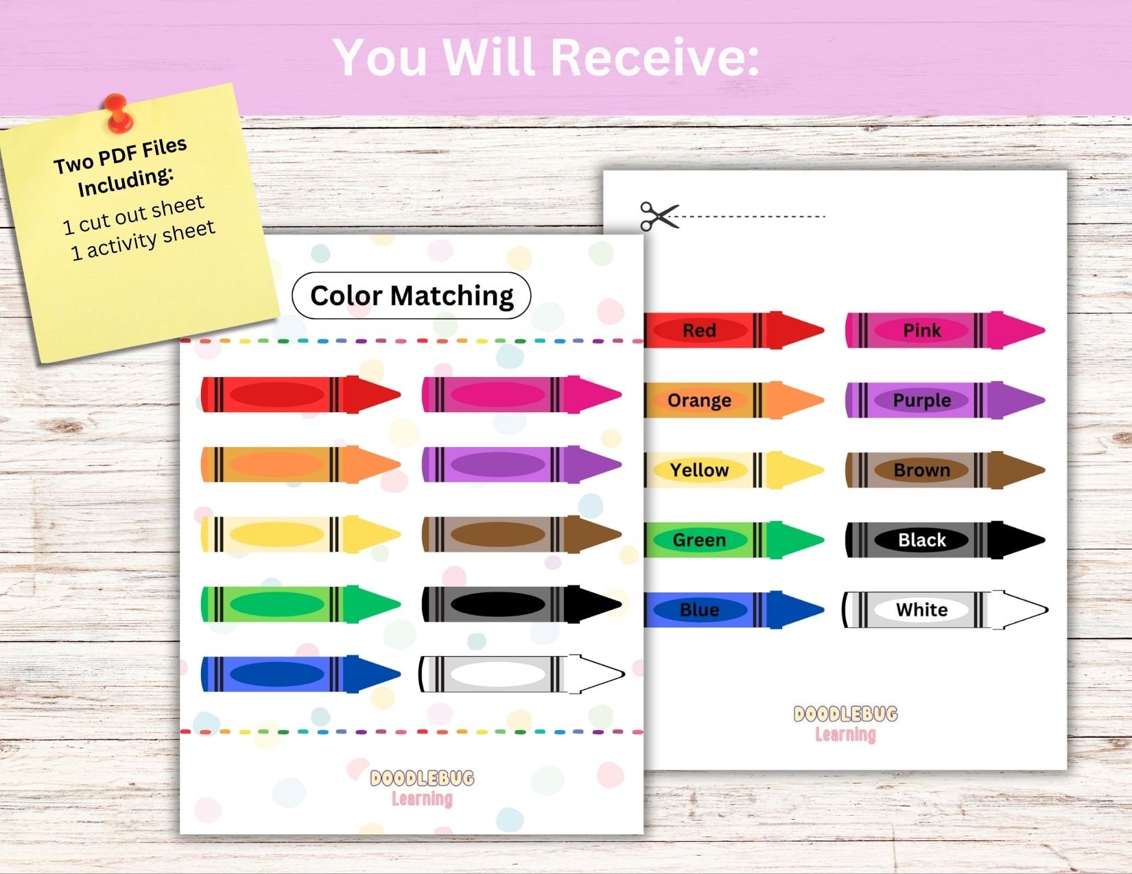 Color Matching Game, Busy Book Printable, Educational Activity ...