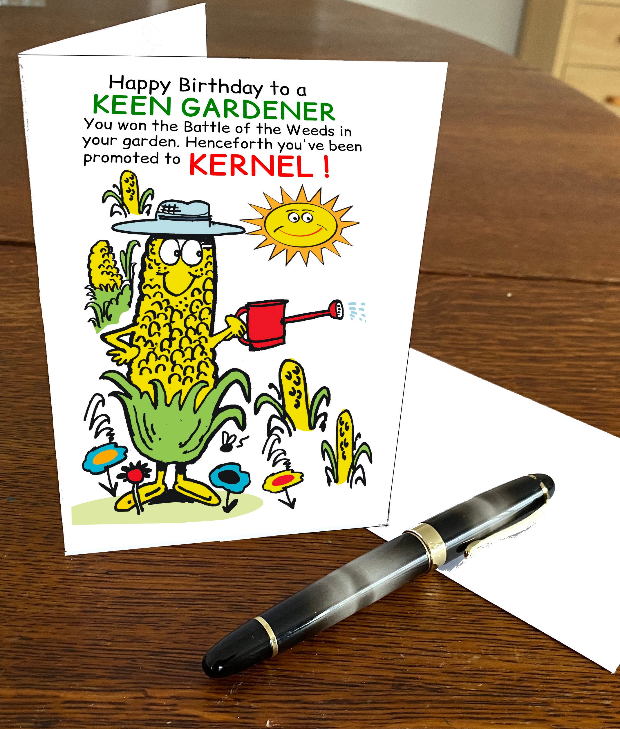 Cartoon Corn Cob Birthday Card Printable Download - Etsy