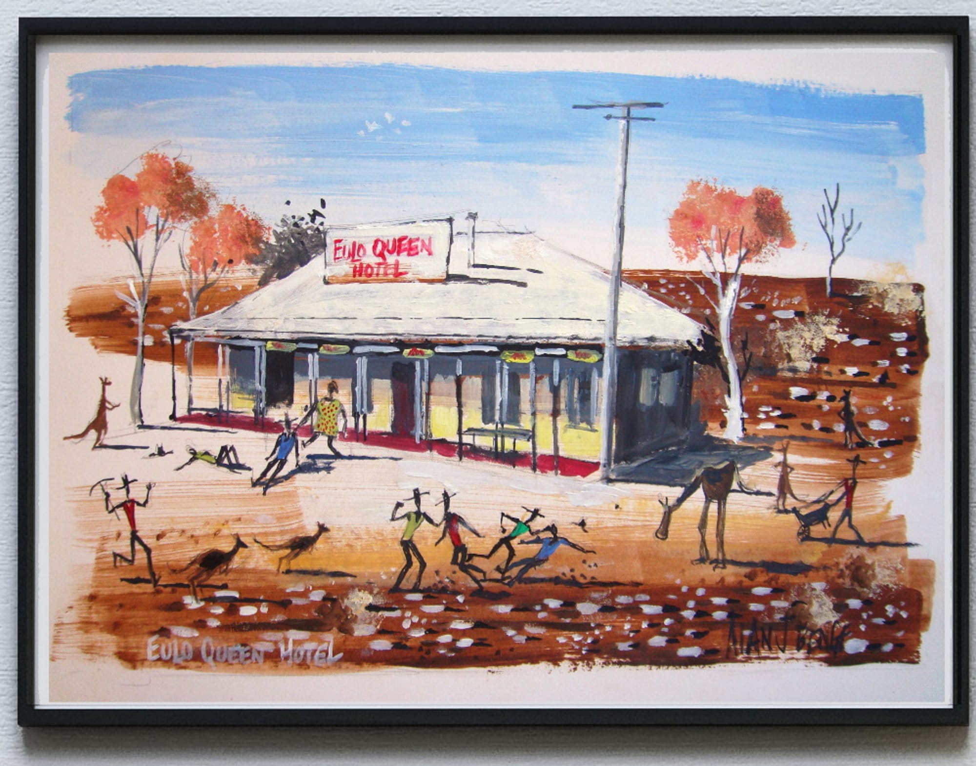 Printable of Quirky Australian Outback Pub Painting From Queensland ...