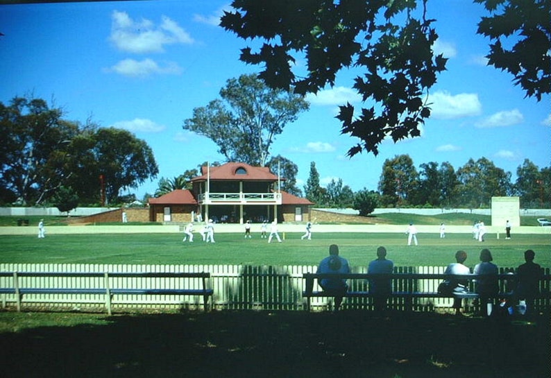 Whimsical Printable of Cartoon Style Outback Australia Cricket Match ...