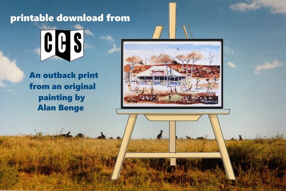Printable Artwork of Charming Old Outback Pub at Toompine | Etsy