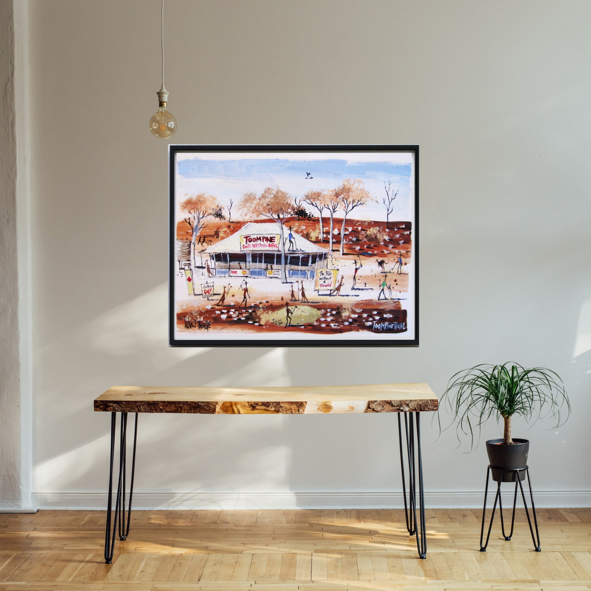 Printable Artwork of Charming Old Outback Pub at Toompine Queensland ...