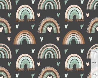 Rainbow Print Fabric | Etsy