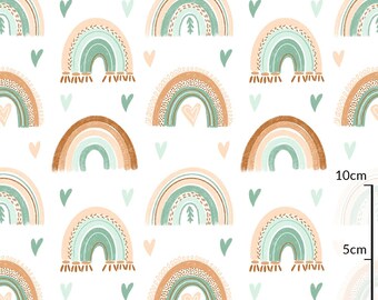 Rainbow Print Fabric | Etsy