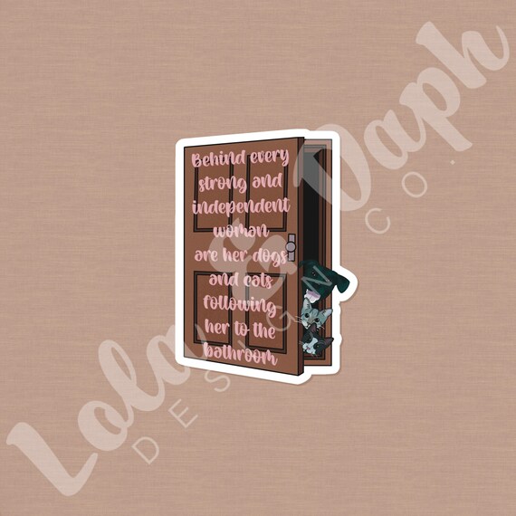 Independent Woman Sticker Dog Sticker Cat Sticker Funny | Etsy