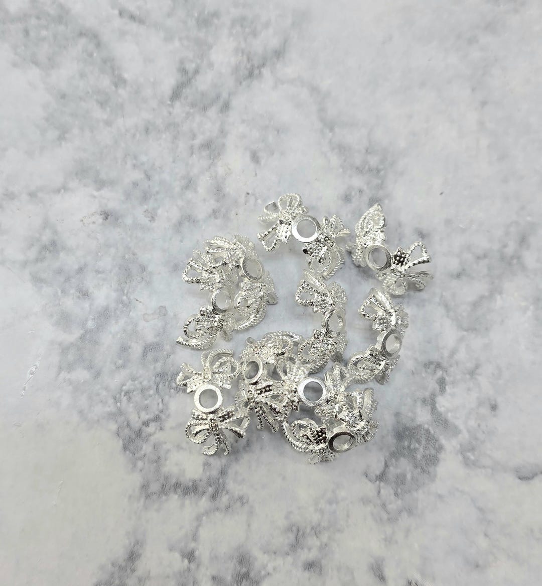 Bow Bead Cap / Crafts / Rhinestones / Gems / Pen Focal - Etsy