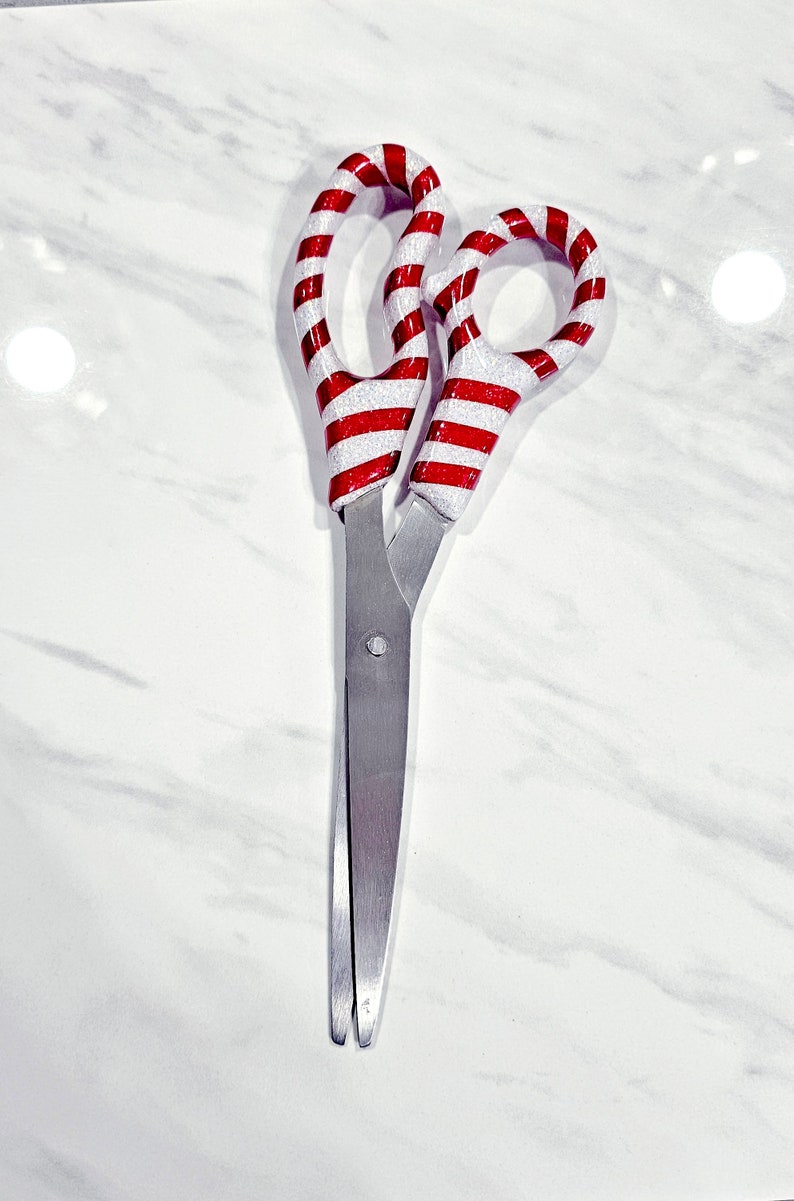 Christmas Scissors / Candy Cane Scissors / Christmas Office Supplies ...