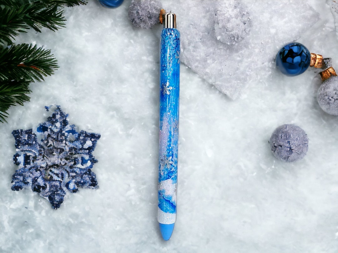 Winter Wonderland Pen / Winter Wonderland Glitter Pen / Christmas Pen ...