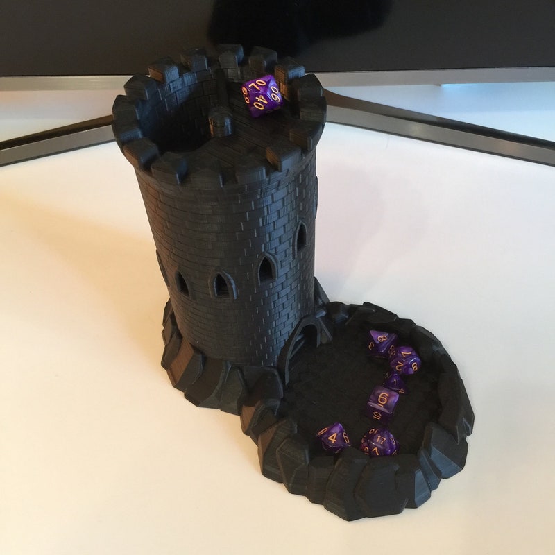 3d Print Dice Rolling Tower - Etsy