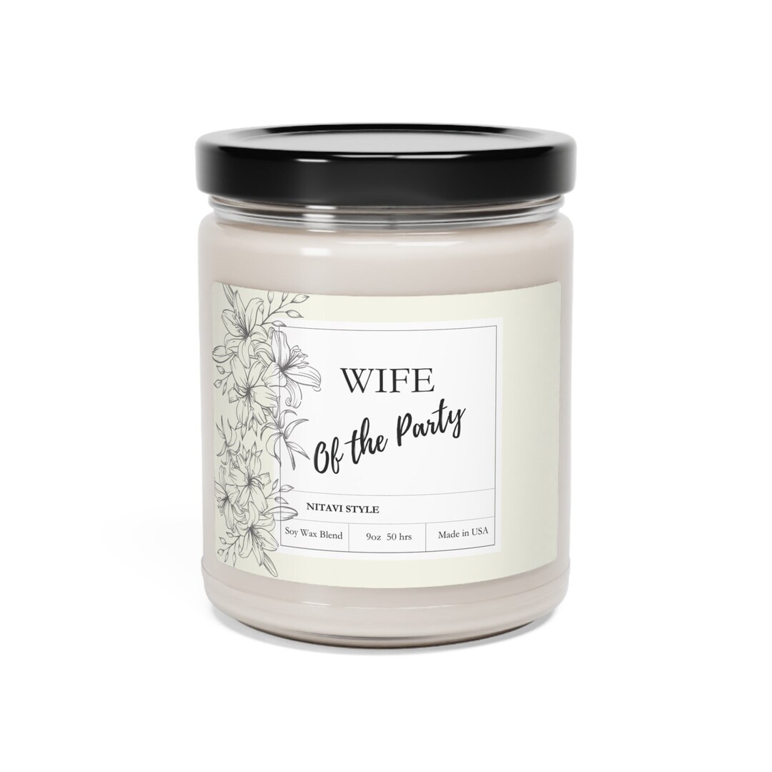 Wife of Party Candle Bride Gift Candle Bride to Be Bridal Party Candle ...
