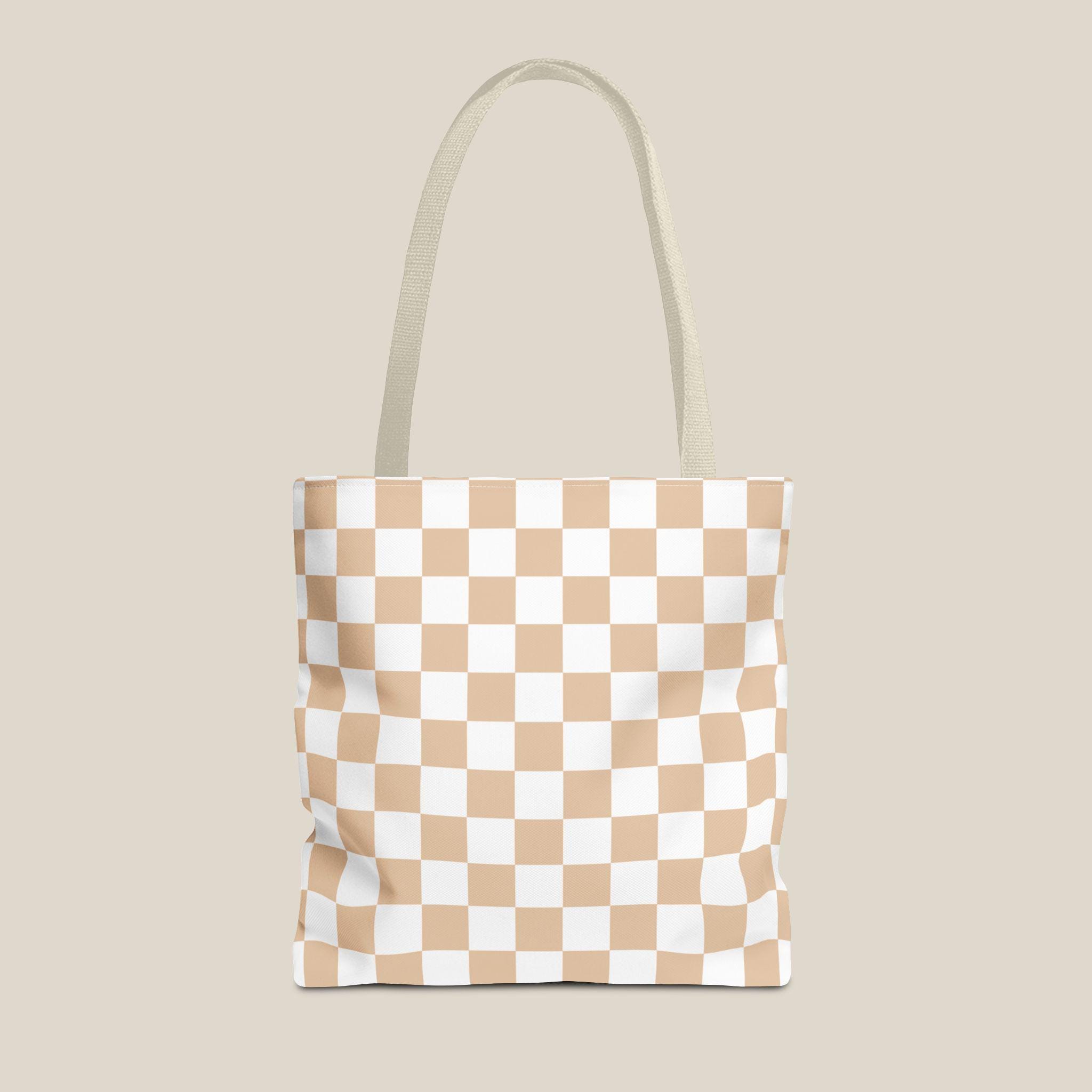 Checkered Travel Tote Market Shopping Bag Foodie Gifts Lovers Totes ...