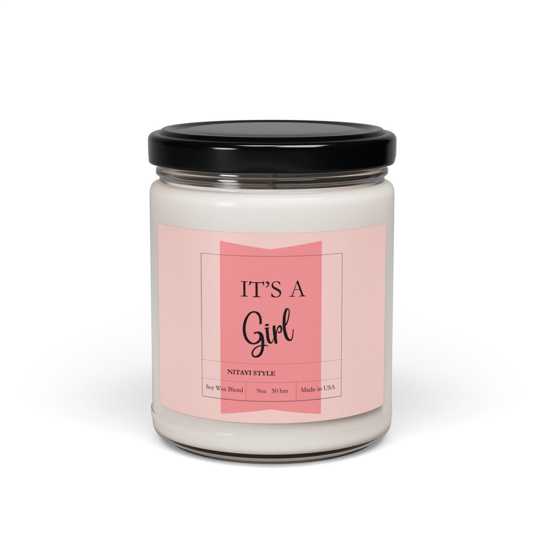It's A Girl Scented Candle Gift Perfect Baby Shower and Newborn Gift ...