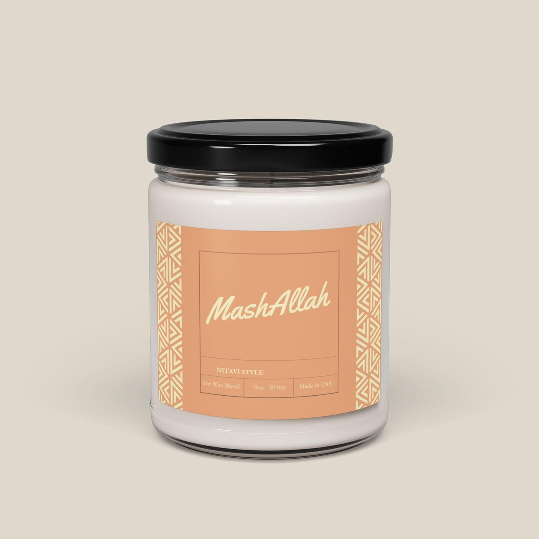 Mashallah Islamic Scented Candle Eid Gift Basket Islamic Home Decor ...