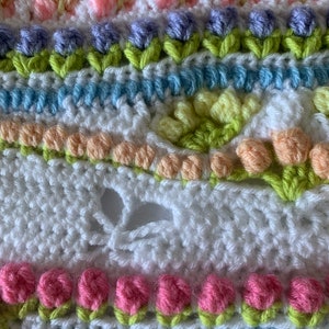 Spring Fling Garden Crochet Blanket - Etsy